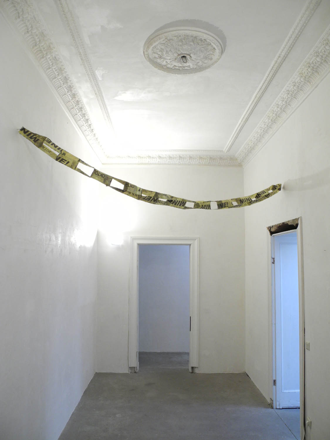 Minefield Warning Tape Garland