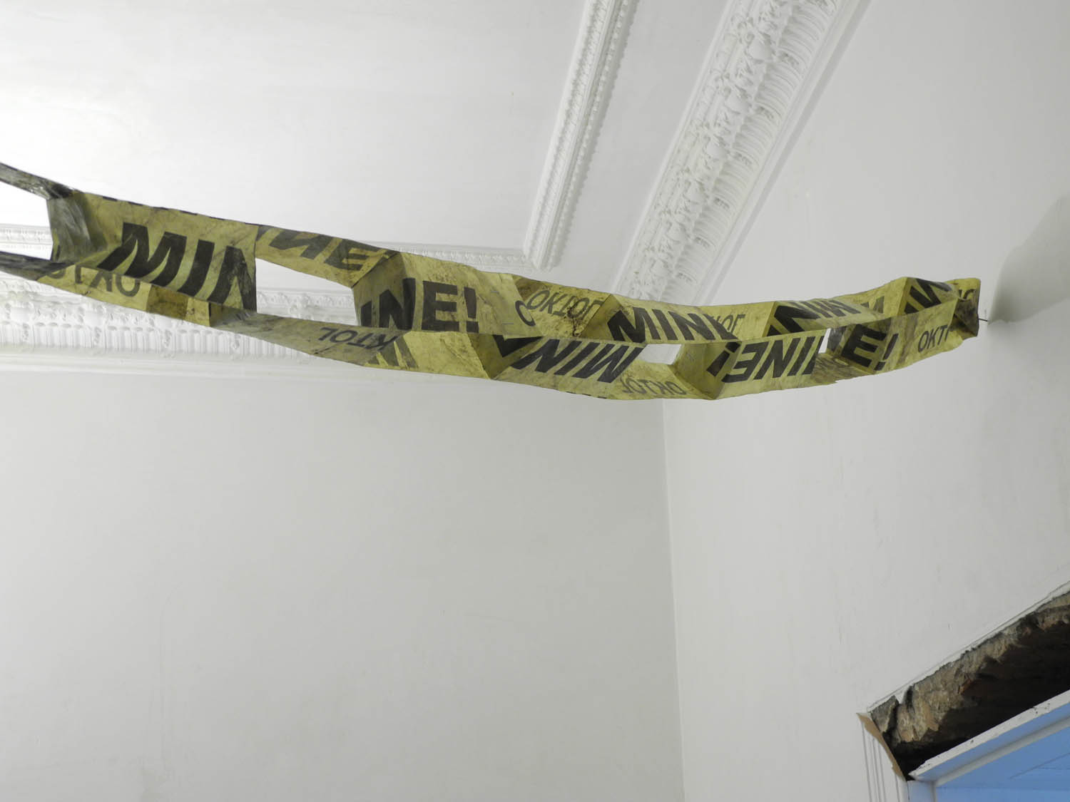 Minefield Warning Tape Garland