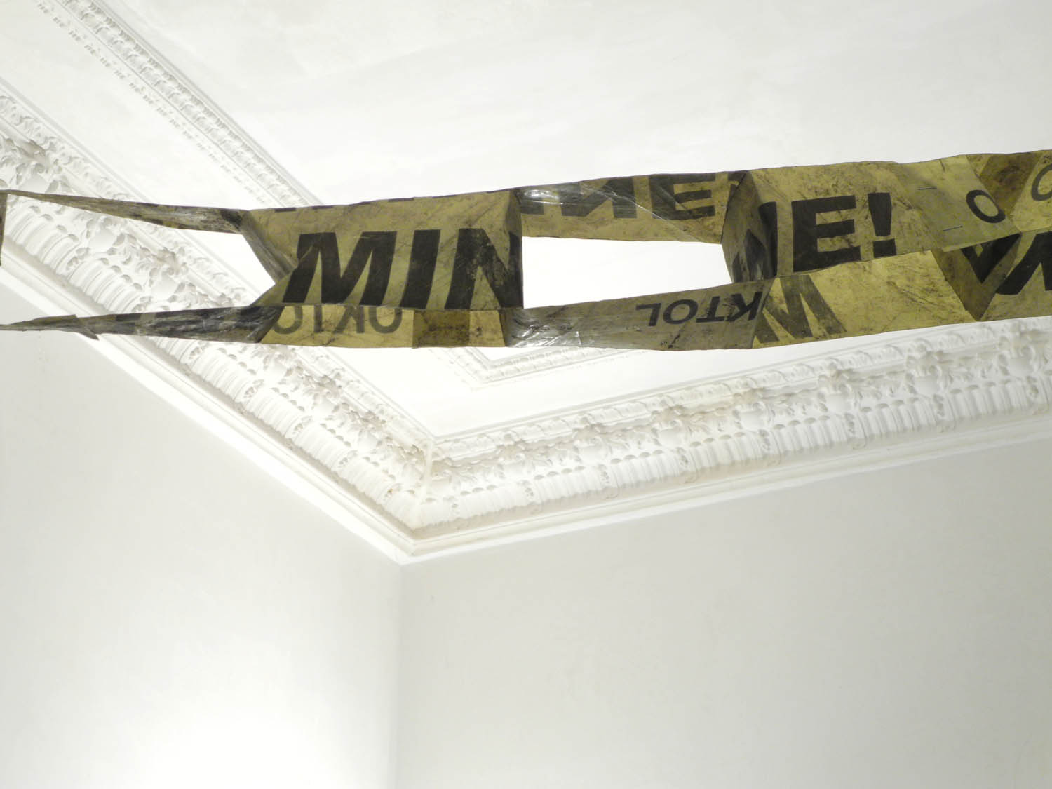 Minefield Warning Tape Garland