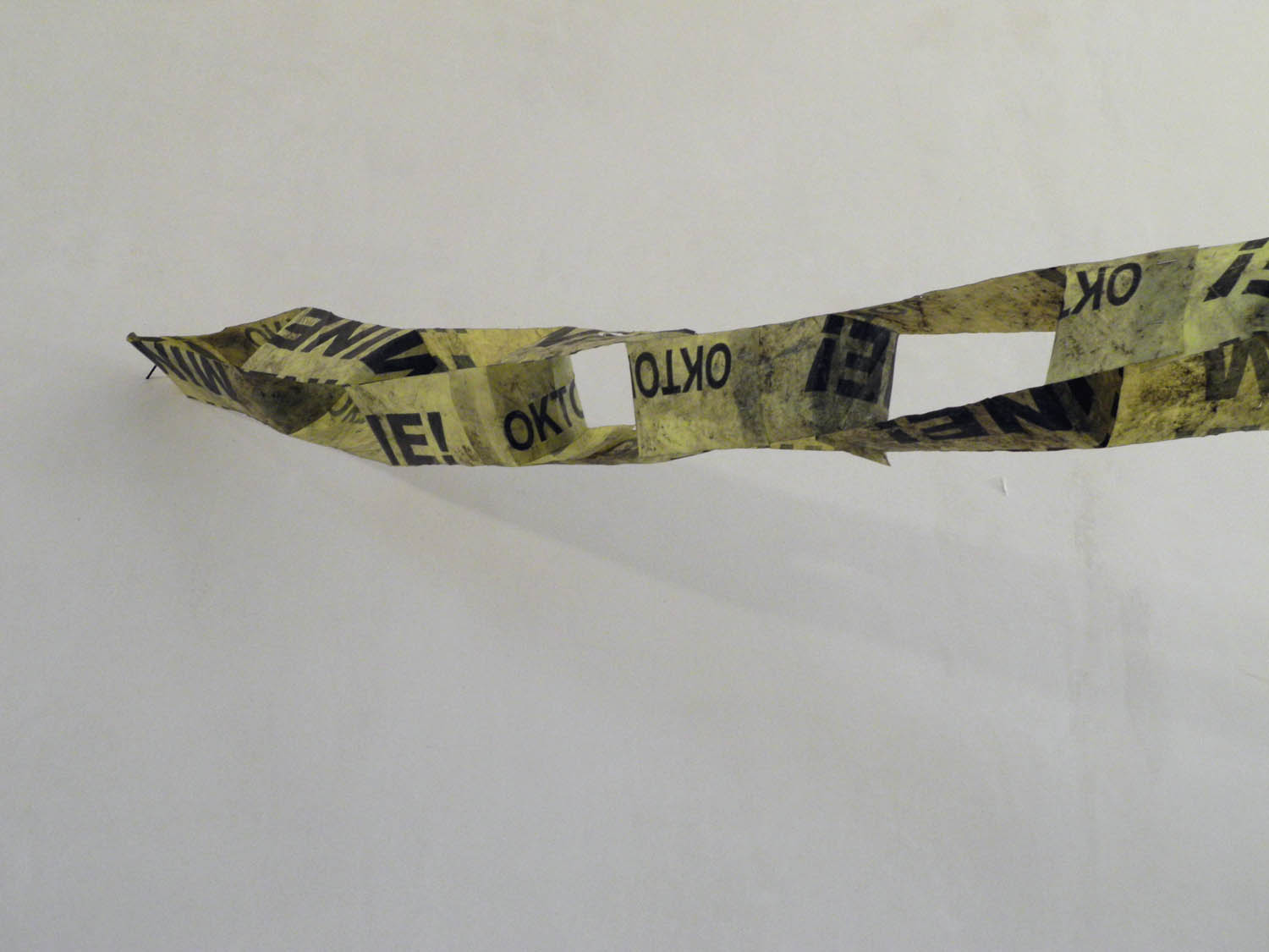 Minefield Warning Tape Garland