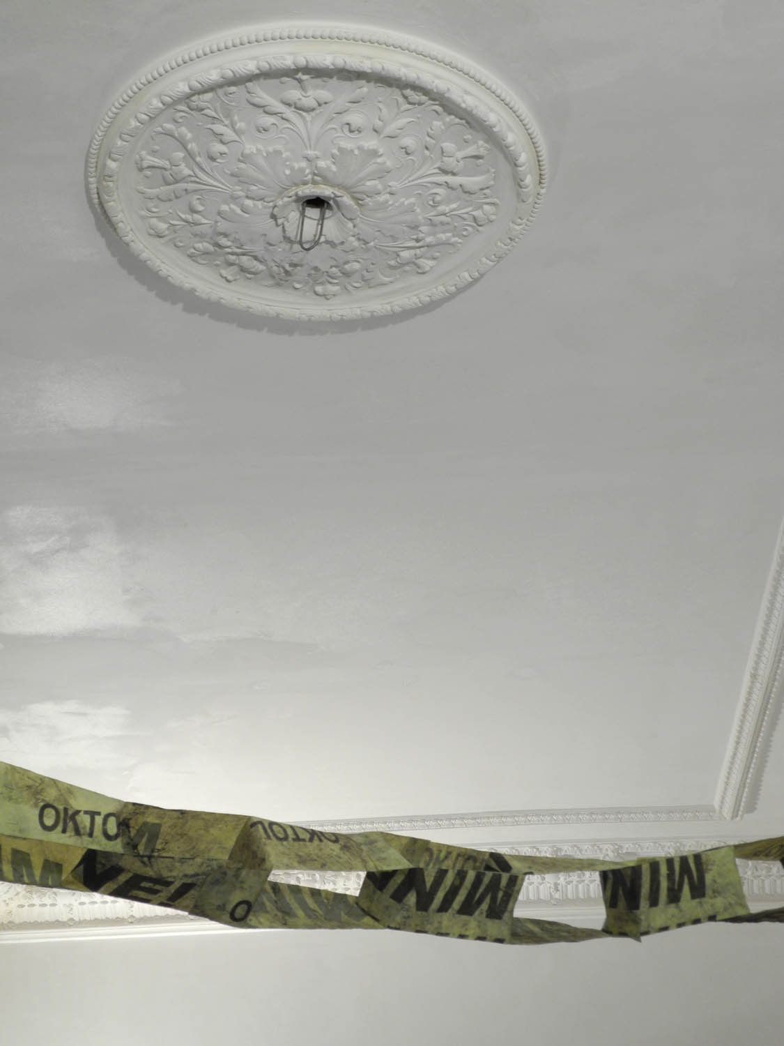 Minefield Warning Tape Garland